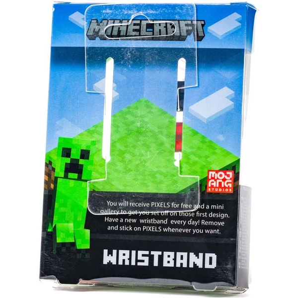 PIXIE CREW & MINECRAFT Nastavitelný náramek, zelený, 4 multipixely - JRC.cz