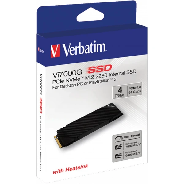 VERBATIM SSD Vi7000G Internal PCIe NVMe M.2 SSD 4TB - JRC.cz