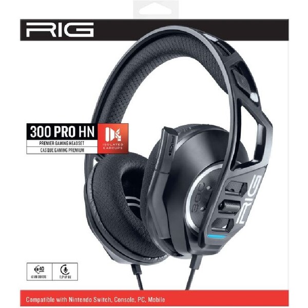 Nacon RIG 300 PRO HN herní headset pro SWITCH černý | JRC.cz
