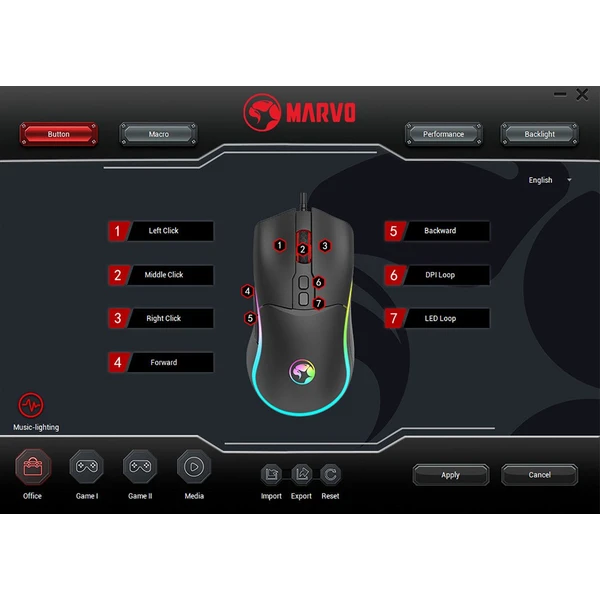 Marvo herní myš M358 drátová - JRC.cz