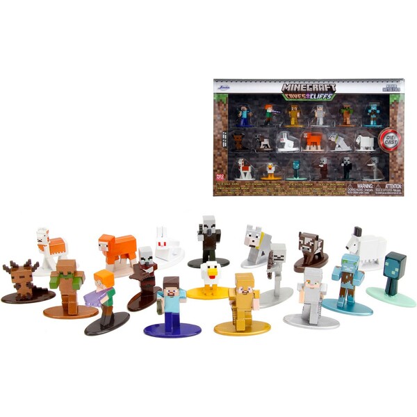 Set mini figurek Minecraft Nano Metalfigs (18Pack) 4 cm - JRC.cz
