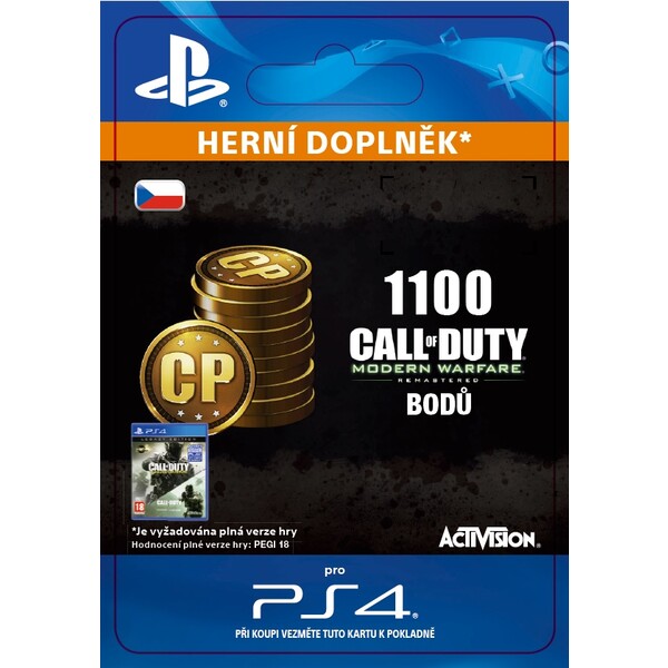Call of Duty: Modern Warfare Remastered 1,100 Points (PS4) - JRC.cz