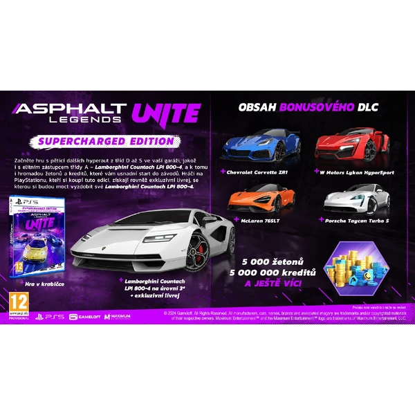 Asphalt Legends Unite: Supercharged Edition (PS5) - JRC.cz