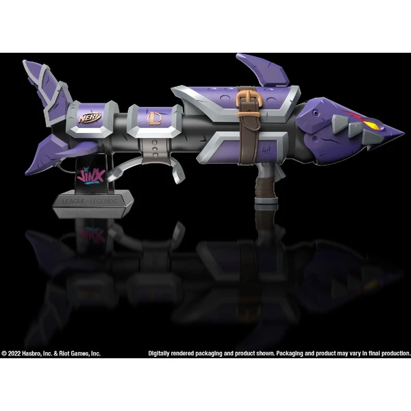 Replika zbraně League of Legends: NERF LMTD - Jinx Fishbones Blaster 93 ...