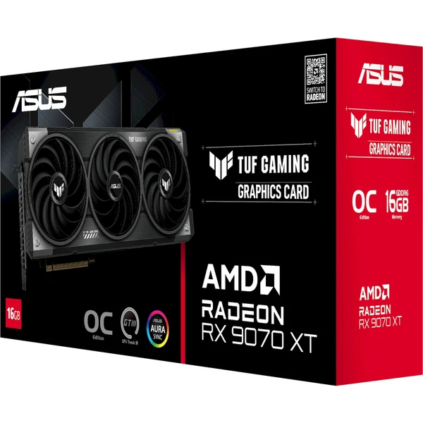 ASUS TUF AMD Radeon RX 9070 XT OC 16GB - JRC.cz