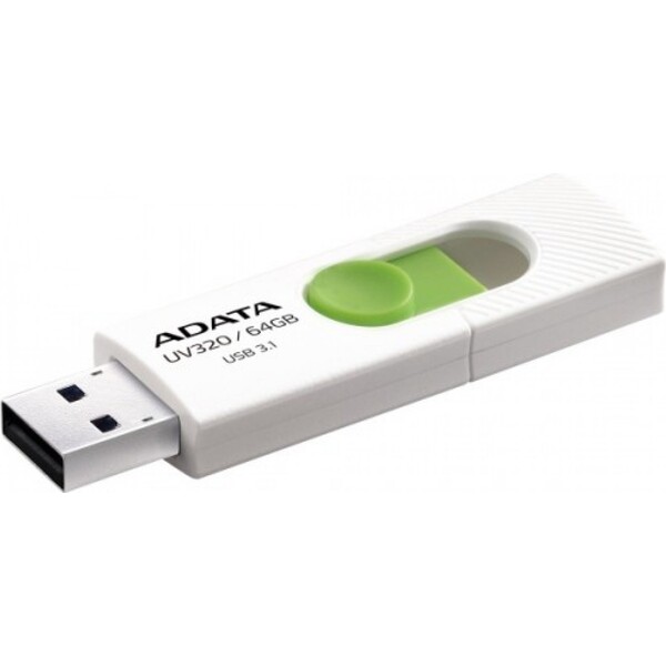 ADATA Flash Disk 64GB UV320 USB 3.1 Dash Drive bílá - JRC.cz