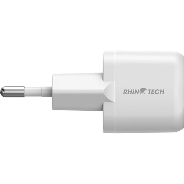 RhinoTech Mini síťová nabíječka USB-C, 20W, PD bílá - JRC.cz