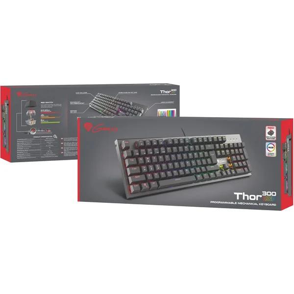 Genesis Thor 300 RGB US Outemu Red - JRC.cz