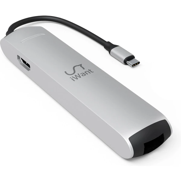 iWant Type-C Slim Hub 6v1 stříbrný - JRC.cz