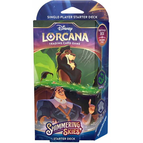 Disney Lorcana: Shimmering Skies - Starter Deck Emerald & Steel - JRC.cz