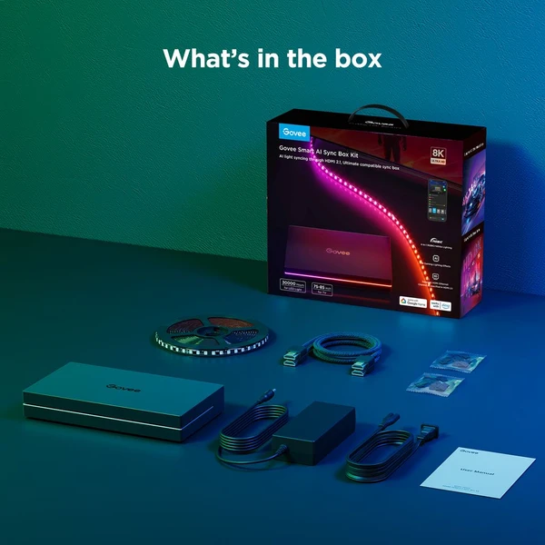 Govee AI Sync Box 2 Smart TV RGBICW podsvětlení 55-65 - JRC.cz