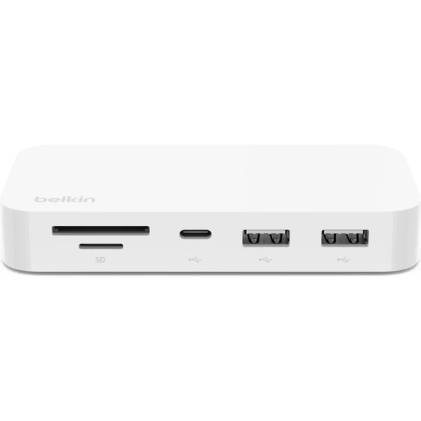 Belkin Connect USB-C 6v1 Multiport Hub s držákem bílý - JRC.cz