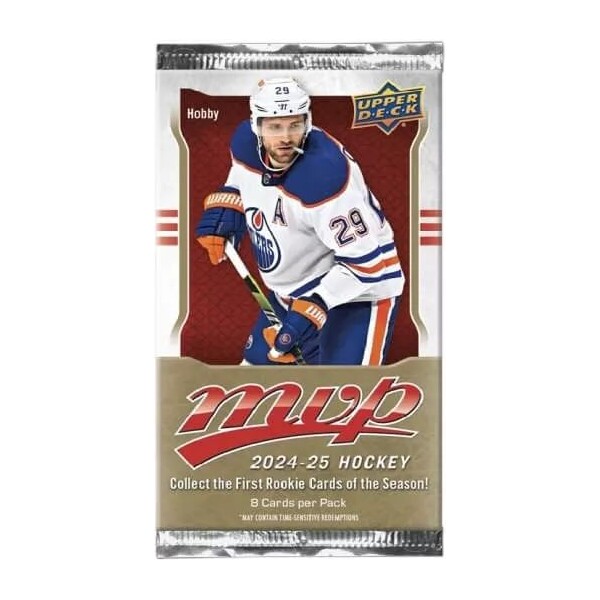Hokejové karty 2024-25 Upper Deck MVP Hockey Hobby balíček - JRC.cz