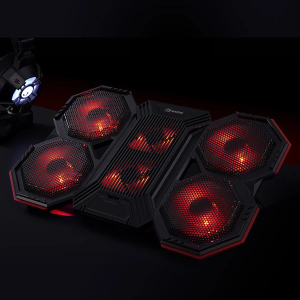 Marvo FN-41 podsvícená chladicí podložka 2 ventilátory - JRC.cz