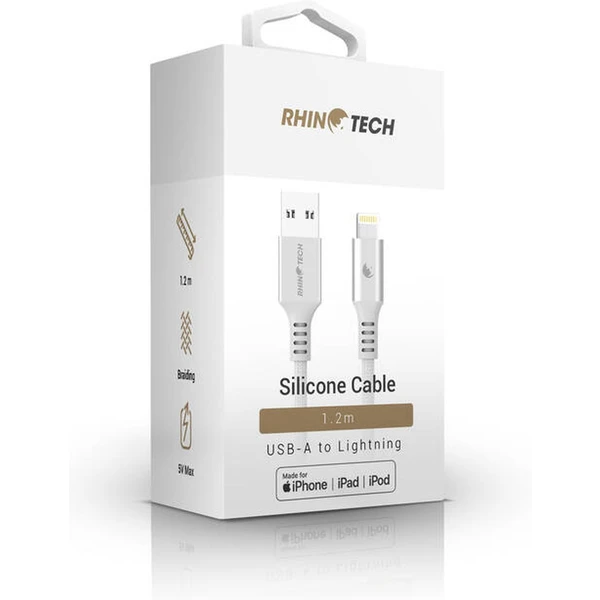RhinoTech LITE MFi kabel s nylonovým opletem USB-A na Lightning 1.2m ...