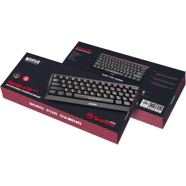Marvo KG962G EN - R mechanická herní klávesnice TKL RGB (US) černá - JRC.cz