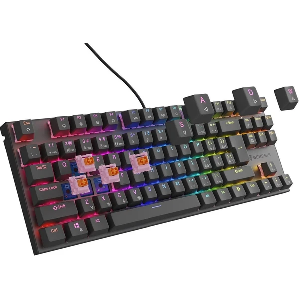 Genesis THOR 303 TKL Outemu Peach silent mechanická klávesnice CZ/SK ...