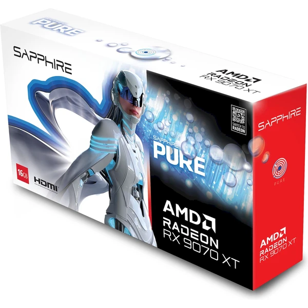 Sapphire PURE AMD Radeon RX 9070 XT GAMING OC 16GB, white - JRC.cz