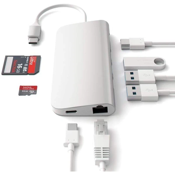 Satechi Multi-Port hub stříbrný - JRC.cz