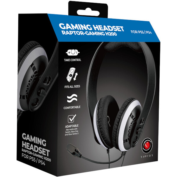 RAPTOR Gaming Headset H200 Black - JRC.cz
