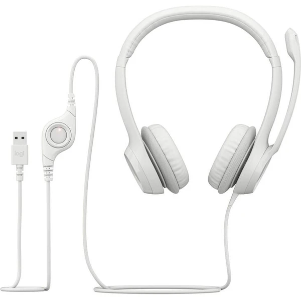 Logitech H390 sluchátka bílá - JRC.cz